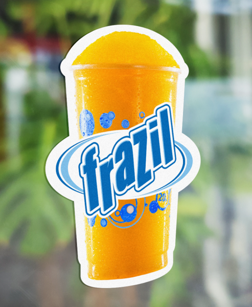 Large Frazil Cup Window Signs